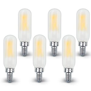 frosted light bulbs e12 led bulb 40w warm white 2700k, chandelier light bulb frosted, e12 candelabra light bulb 40 watt equivalent t6 tubular candle light bulb, frosted glass light bulbs, 6 pack