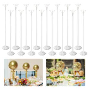 royuye balloon stick holder 16 pack balloon stand with base balloon column for table decorations for wedding birthday baby shower any party balloon accessories