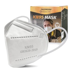 kn95 face mask disposable adults - 100 pack adjustable kn95 mask 5 layer protection breathable comfortable respirator women men kn95 face mask individually wrapped