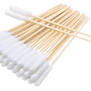 PAUSMAM 200 Pcs 6 Inch Professional Large Cotton Swabs for Dog, Bamboo Cotton Buds of Medium and Large Pets Ears Clean