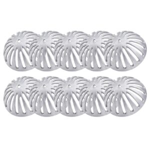 10 pack floor sink strainer floor drain strainer heavy duty aluminum dome sink drain strainer floor drain cover for kitchen, bar, outdoor garden or bath 5-1/4" diameter x 2-1/4"h