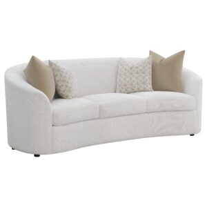 coaster home furnishings rainn upholstered tight back sofa latte