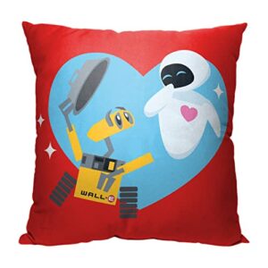 northwest disney pixar's e pillow, 18" x 18", walle and eve