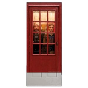 rubies harry potter decorative door cover, telephone booth, 30" x 60"