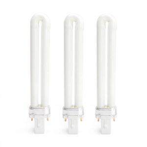 celiwace uva fluorescent bulb 9w compatible with el-22 flyweb classic fly light gx23 base 3 pack