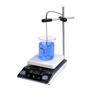 magnetic stirrer hot plate 300℃ 5000ml lcd digital hot plate stirrer 5.9×5.9 inch magnetic stir plate with timer 100-1600rpm 110v magnetic hotplate stirrer mixer,temp probe sensor included