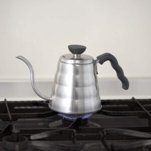 Hario V60 "Buono" Drip Kettle Stovetop Gooseneck Coffee Kettle 700ml, Stainless Steel, Silver