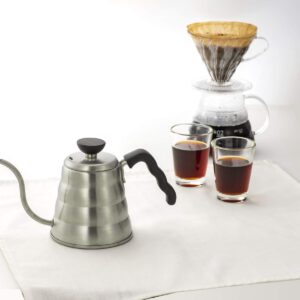 Hario V60 "Buono" Drip Kettle Stovetop Gooseneck Coffee Kettle 700ml, Stainless Steel, Silver