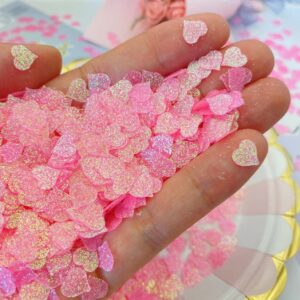 2500pcs love heart shaped glitter confetti for valentine's day, anniversary, birthday, wedding, bridal shower & baby shower parties decorations (red)