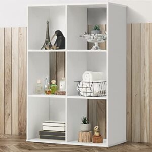 fencer wire 11-inch cube storage organizer shelf w/back, with exterior edge, room storage shelves divider, bookcase, 6-cube / 8-cube / 9-cube, colors available in rustic grey oak and white