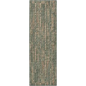 winslow wl6 green transitional rug runner 2' 6" x 8'