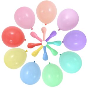 beishida 50pack 10 inch pastel balloons thick mixed color balloon, multicolored macaron mixed color latex balloons for birthday wedding reception engaged baby bridal gift party decorations