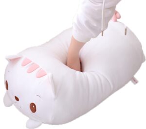 cosgoo cute plush cat stuffed squishy animal cat cylindrical body cat pillow,super soft cat hugging toy pillow kids kawaii sleeping cat pillow gifts for bedding decor or home decor 24-inch