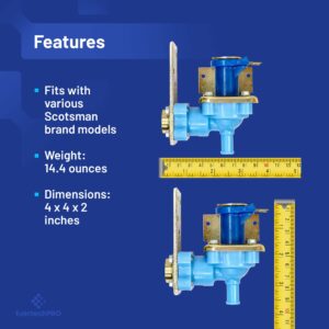 EvertechPRO 12-2922-01 Ice Maker Solenoid Water Valve for Scotsman