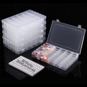 anjetan 36 grids clear plastic organizer box