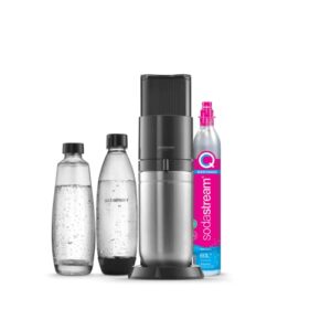 sodastream duo sparkling water maker - metallic black, medium