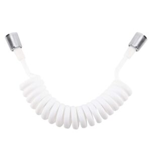 flexible shower hose, shower hose, abs flexible telescopic shower hose for water plumbing toilet bidet sprayer gun bathroom (white)