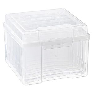 simply tidy 5”; x 7”; clear 6-case photo storage keeper