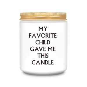 gifts for mom dad from daughter son - best mom dad ever gifts, funny mothers day & fathers day & birthday & thanksgiving & christmas gifts, lavender scented candle(7oz)