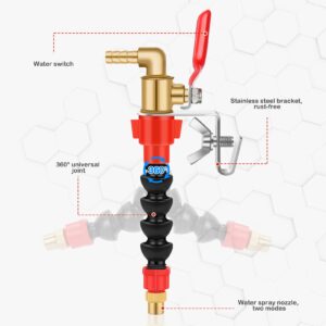 Dust Remover Water Spray, Misting System Water Sprayer for Cutting Machine Angle Grinder Sprinkler Nozzle for Marble Machine Tile