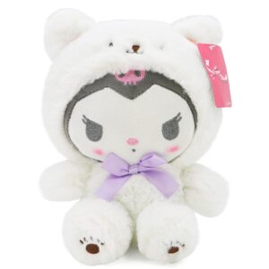 coaqac kawaii cartoon white bear cross-dressing series plush,soft plush doll cute soft toys, plush pillow stuffed animals toy birthday gifts for girls kids