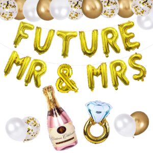 engagement party decorations bridal shower decor she said yes decorations bridal shower balloons wedding balloons soon to be future mr and mrs balloons decor engaged decorations engagement banner