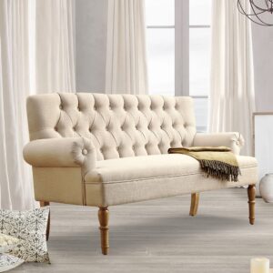 rosevera drennan loveseat sofas for living room loveseat for living room couch in a box sofa para sala love seats furniture sofa in a box long couches for living room settee loveseat,linen,beige