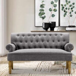 rosevera drennan loveseat sofas for living room loveseat for living room couch in a box sofa para sala love seats furniture sofa in a box long couches for living room settee loveseat,linen,beige