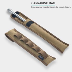 Campingmoon Pocket Bellows Fire Bellows Stainless Steel Camping Blow Fire Tube by Mouth Telescopic Campfire Tool