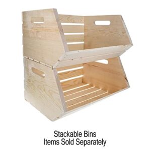 Make Market 18”; Stackable Wood Bin