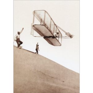 avanti press wright brothers airplane test flight vintage photograph america collection birthday card