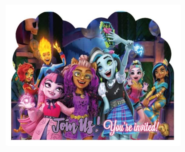 NINIMBLE 20pcs monster high Birthday Party Invitations,monster high Invitations Birthday Party Supplies Decoration (1)