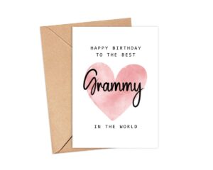 happy birthday to the best grammy in the world card - grammy birthday card - grammy card - mother's day gift - happy birthday card happy birthday mom