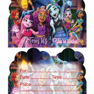 NINIMBLE 20pcs monster high Birthday Party Invitations,monster high Invitations Birthday Party Supplies Decoration (1)