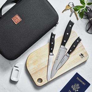 HENCKELS Forged Accent 6-pc Travel Knife Set,Black