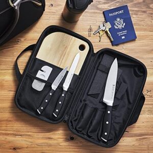 HENCKELS Forged Accent 6-pc Travel Knife Set,Black