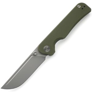 miguron knives m pagos front flipper folding knife 3.16" sandblasting 14c28n blade green g10 handle camping hiking pocket knife mgr-807sgn