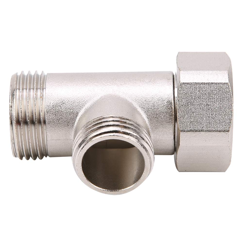 Brondell T Valve Adapter,T Valve Adapter For Toilet Bidet,Brondell Replacement T Valve 7 8 Brass T Adapter Shower Head Three Connector Valve For Toilet Shower Head Diverter Valve