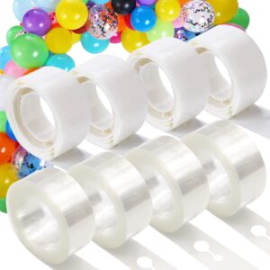 jeawiwi 8 rolls balloon arch strip kit 4 rolls balloon strips and 4 rolls glue points for party, wedding, birthday, baby shower - balloon arch tape