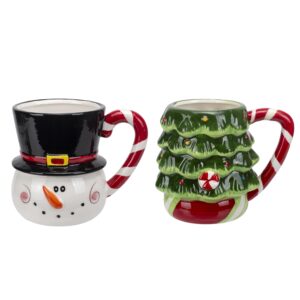 100 north snowman white 16 ounce dolomite ceramic christmas holiday festive coffee tea cup mug for your favorite morning brew