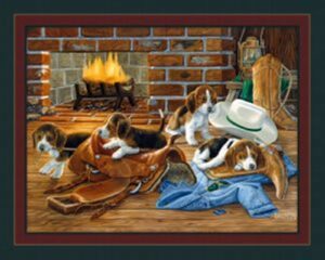 the wranglers western panel cotton fabric