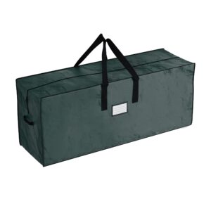 home complete extra large storage bag, versatile organizer bag for storing winter clothes, beddings, inflatables, seasonal décor and more, can also be used as moving bag 48"l x 15"w x 20"h, green