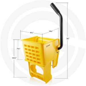 Dryser Side Press Wringer Replacement for Commercial Mop Bucket, 26 and 33 qt - Yellow