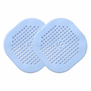 shower drain hair catcher, hair drain catcher with suction cups tub drain hair catcher hair stopper for shower drain bathtub hair drain catcher for bathroom bathtub kitchen sinks (blue)