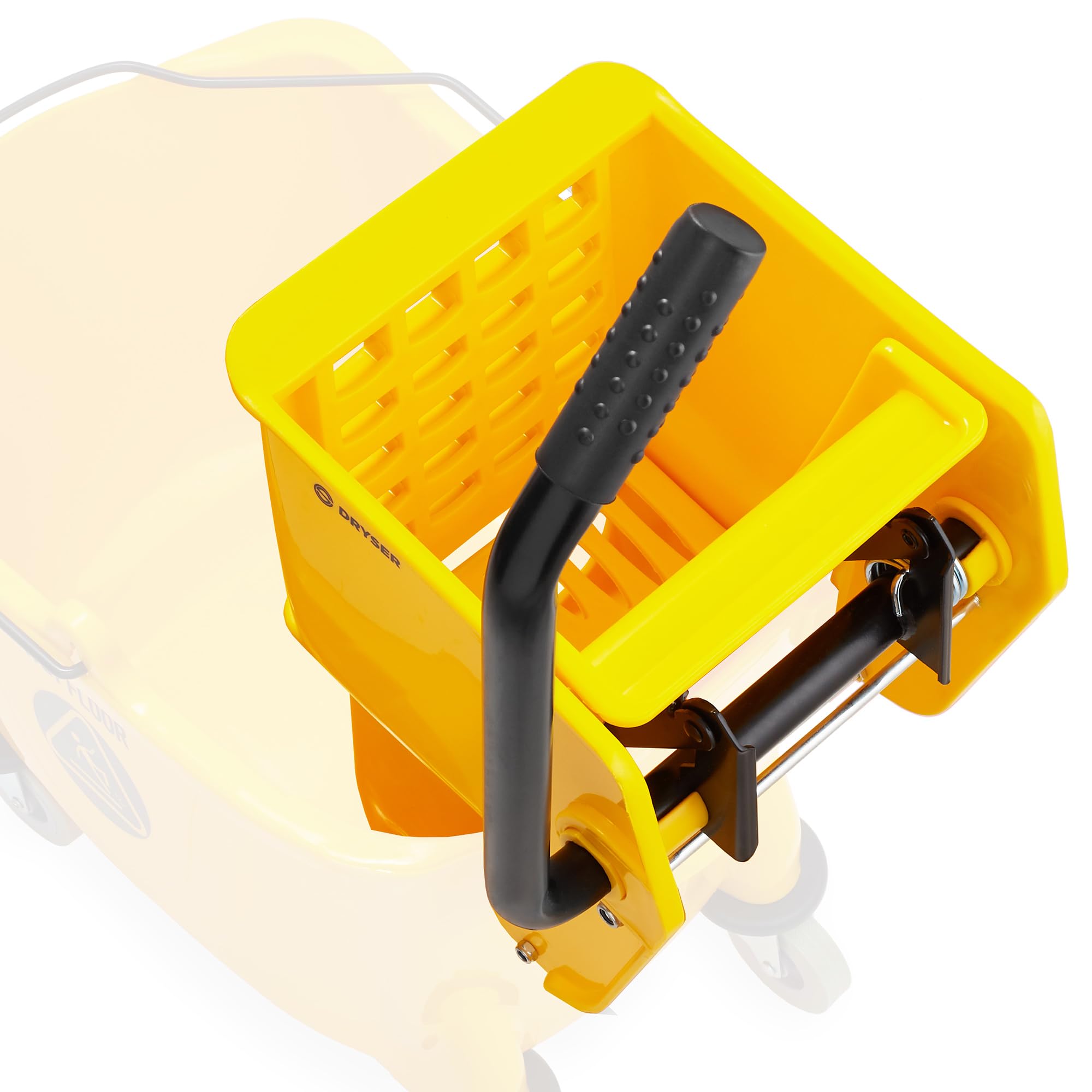 Dryser Side Press Wringer Replacement for Commercial Mop Bucket, 26 and 33 qt - Yellow