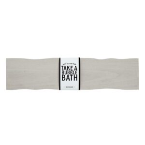 bella sleep + spa bathtub tray paulownia wood bath board, 32-inches, grey