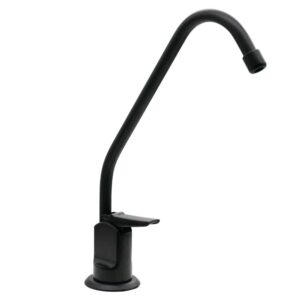 westbrass a2031-nl-62 8" touch-flo style pure cold water dispenser faucet, 1-pack, matte black