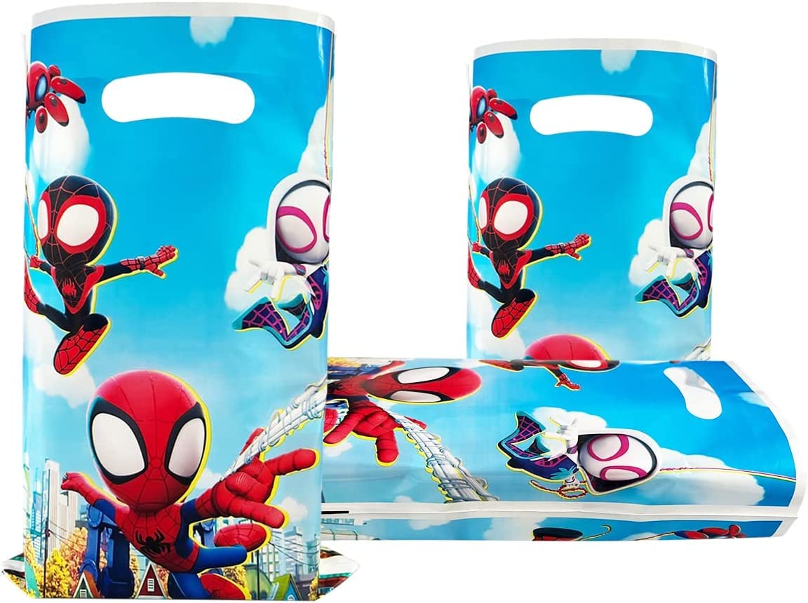 30pcs Spiderman Birthday Party Gift Bags Candy Bags Goody Bags Spiderman Birthday Party Supplies Decorations (2)