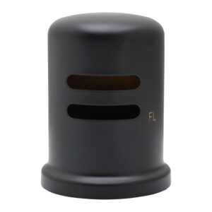 westbrass a201-1-62 1-3/4" x 2-3/4" solid brass air gap cap only, skirted, 1-pack, matte black