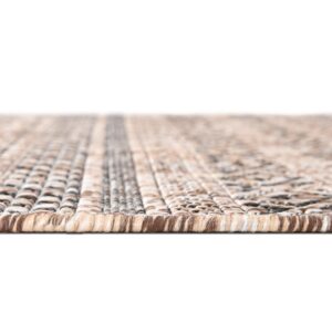 Rugs.com Outdoor Ribbon Collection Rug – 2' 2 x 3' Natural Flatweave Rug Perfect for Entryways, Kitchens, Breakfast Nooks, Accent Pieces